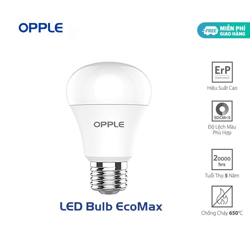 Bóng Đèn OPPLE LED Bulb Ecomax E27 - Tiết Kiệm Điện, Tuổi Thọ Cao Lên ...