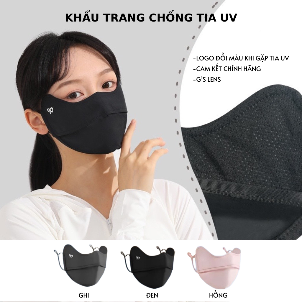 Khẩu Trang Full Face Chính Hãng Chống Nắng Chống Tia UV+ Logo Đổi Màu ...