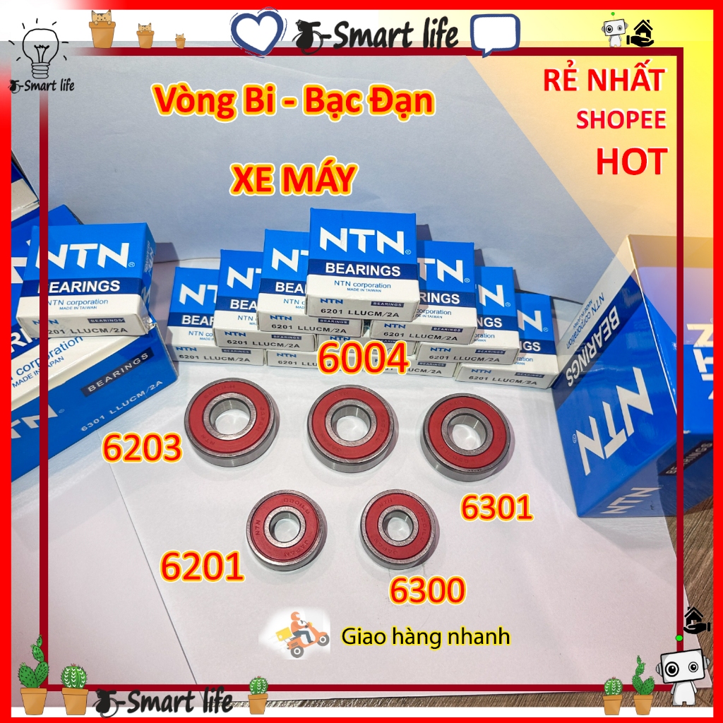 Vòng bi xe máy Honda Yamaha 6201 6203 6300 6301 6004 NTN Nhật Bản siêu bền bỉ | Shopee Việt Nam