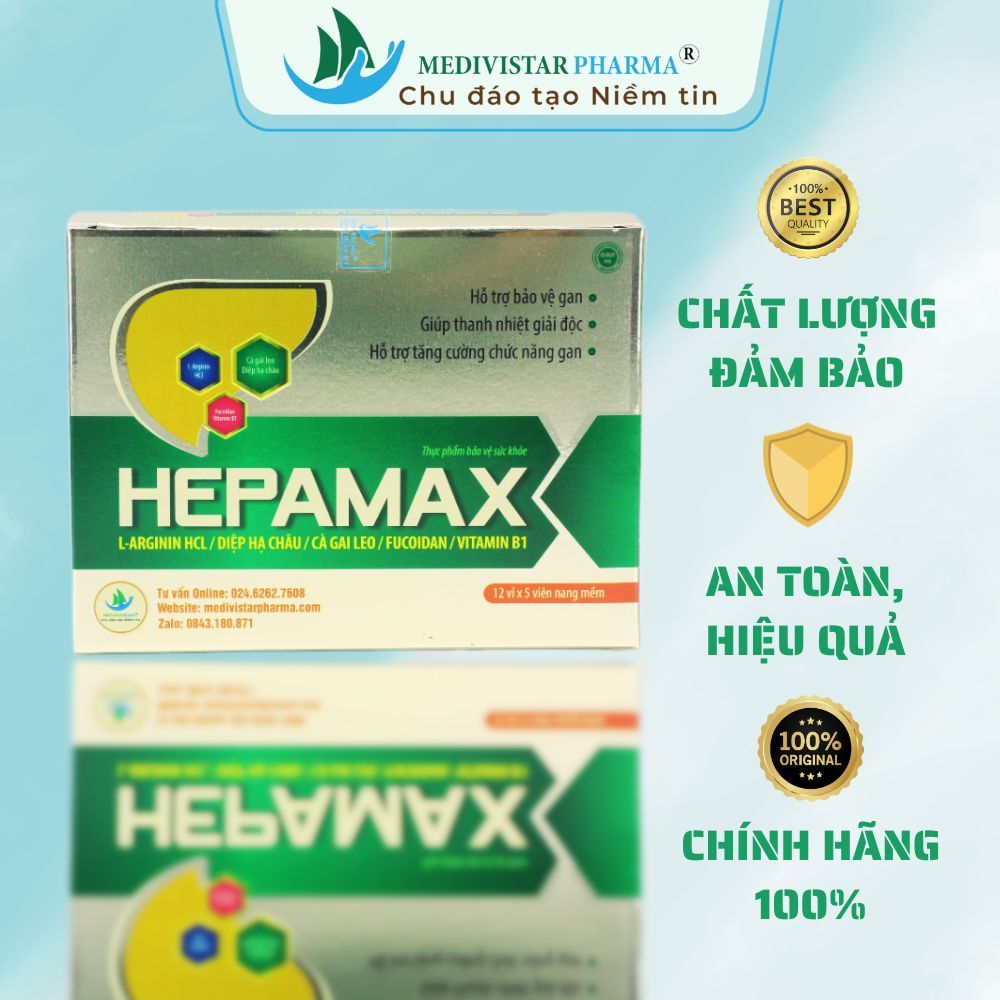 Bổ Gan Hepamax MEDIVISTAR PHARMA Giúp Thanh Nhiệt, Giải Độc Gan Dành ...