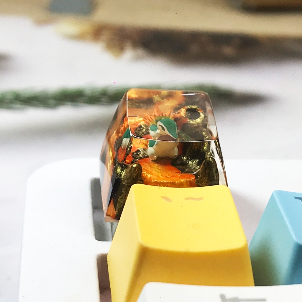 Cyndaquil keycap, Anime handmade keycaps, Artisan keycap For mechanical ...