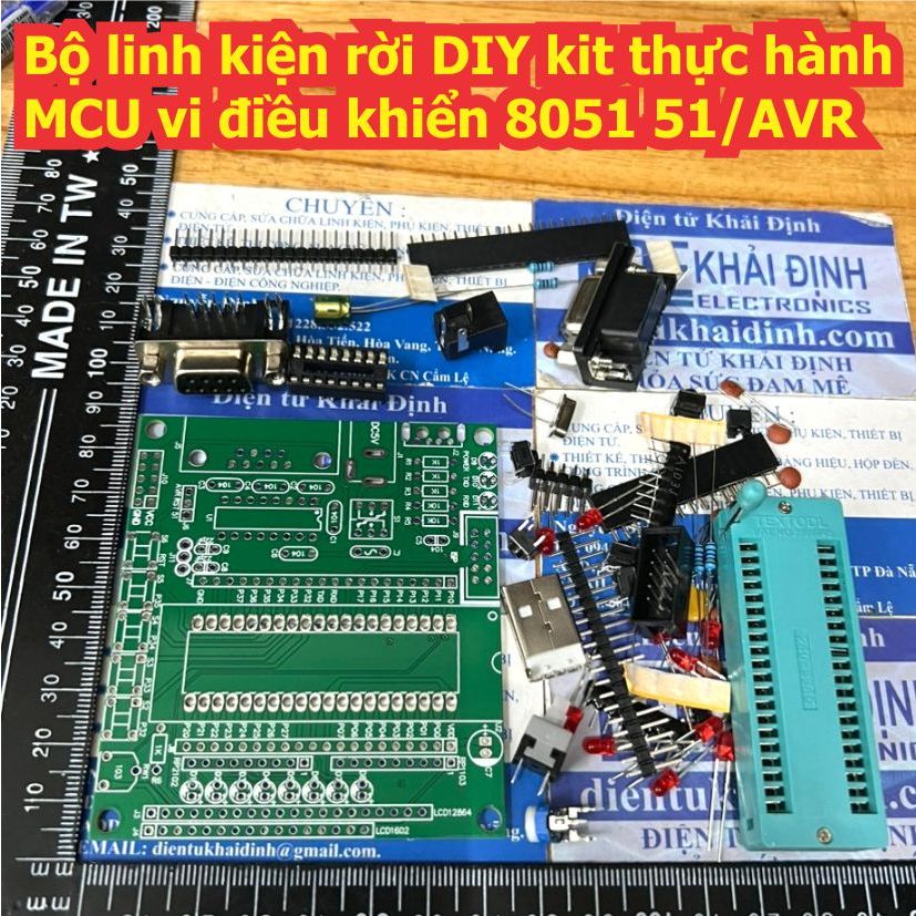 Bộ linh kiện rời DIY kit thực hành MCU vi điều khiển 8051 51/AVR kde9479 | Shopee Việt Nam