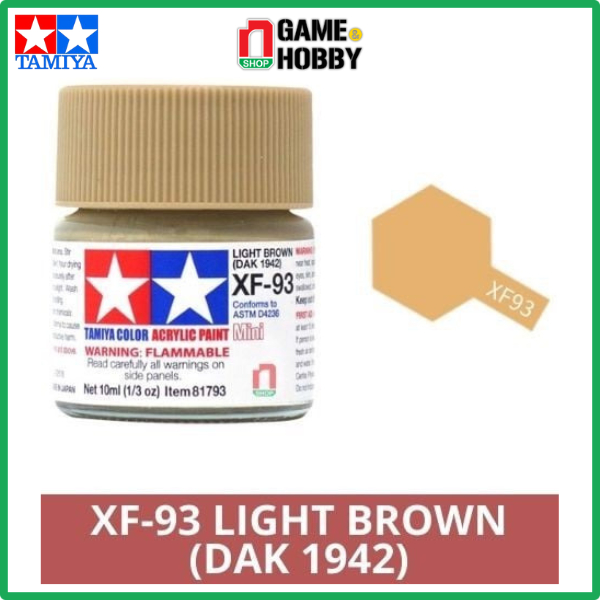 SƠN MÔ HÌNH TAMIYA ACRYLIC MINI XF-93 LIGHT BROWN DAK 1942 - 81793 ...