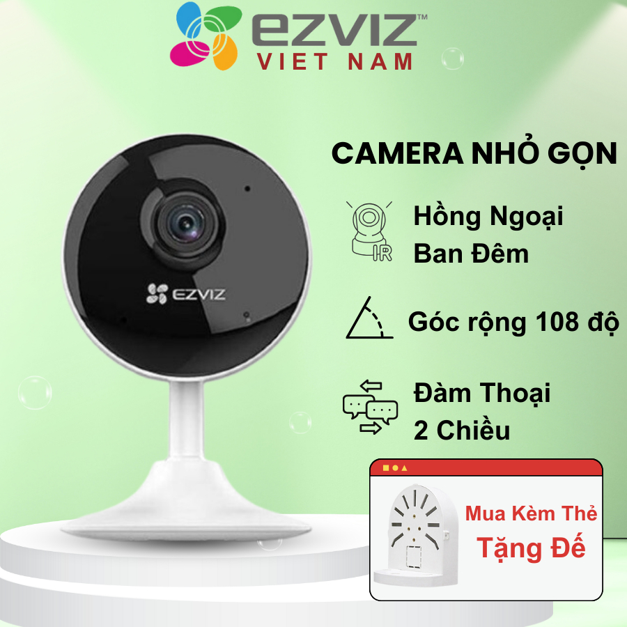 Camera WiFi Trong Nhà Ezviz C1C B 2MP 1080P chuẩn nén H265 - Đàm thoại ...