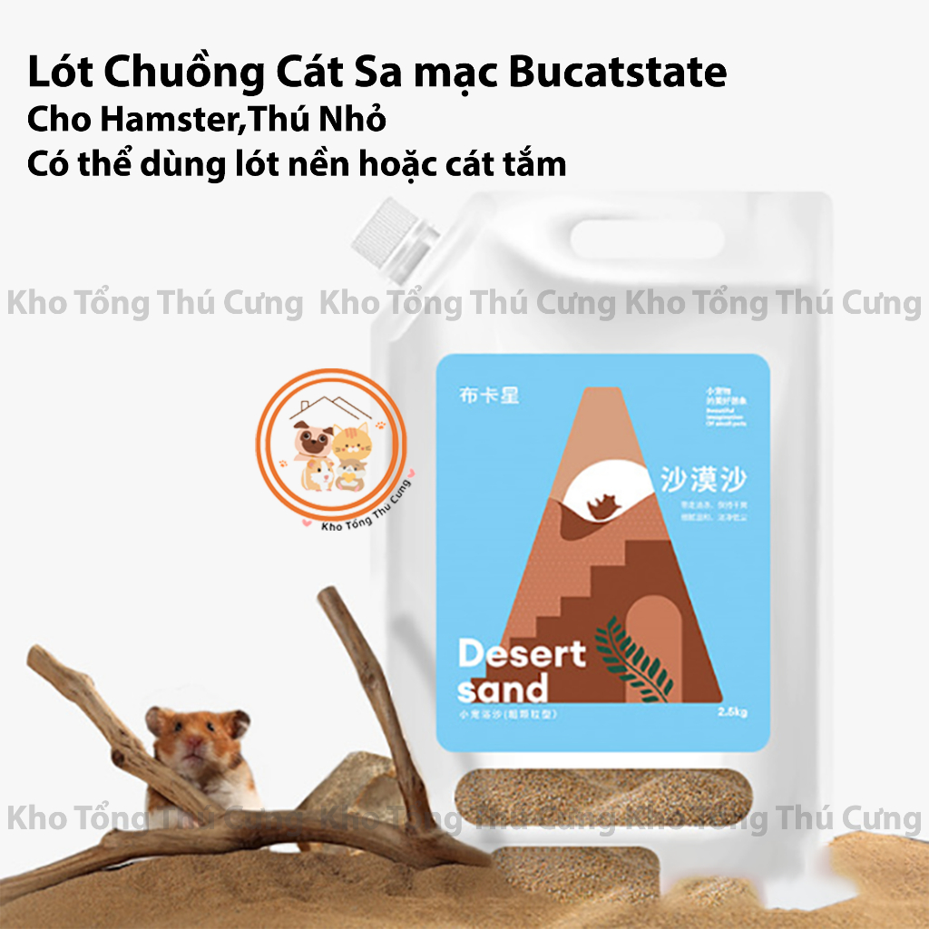 Lót chuồng cát sa mạc Bucatstate cho chuột hamster mini,bear,robo ...