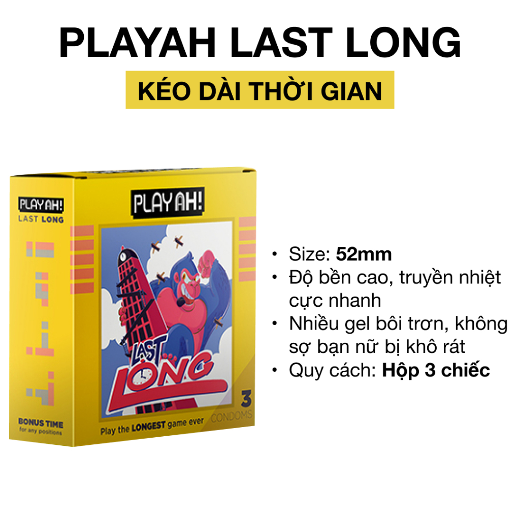 Bao Cao Su PLAYAH Super Invisible Siêu Mỏng Size 52mm Hộp 10c, Hộp 3c ...