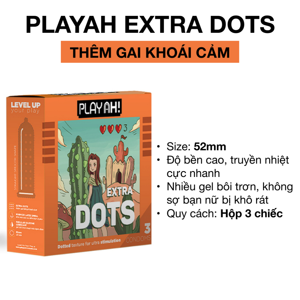 Bao Cao Su PLAYAH Super Invisible Siêu Mỏng Size 52mm Hộp 10c, Hộp 3c ...