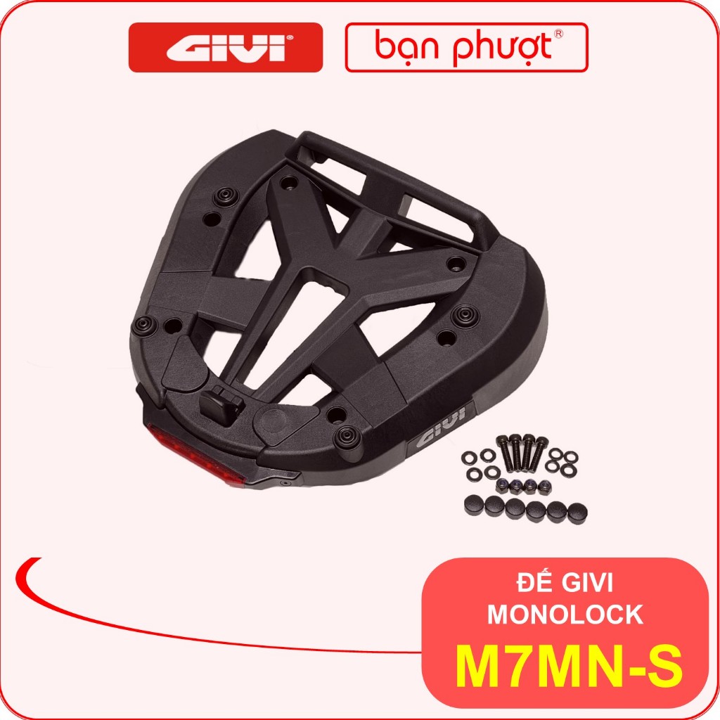 Đế Givi M7M NS - Đế Baga Givi HRV/HRX Có Đèn - Đế Nhựa Có Đèn Gắn Thùng ...