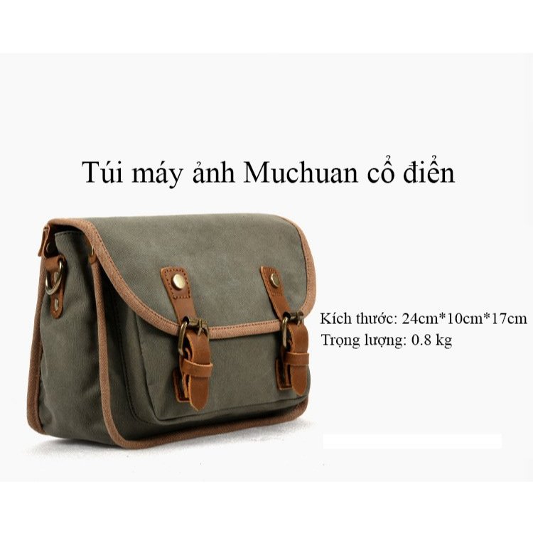 Túi đựng máy ảnh Muchuan cổ điển phù hợp cho máy ảnh microless Fuji ...