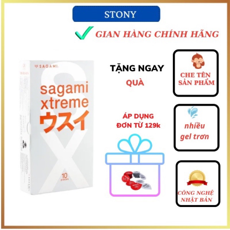 Bao cao su Sagami Xtreme - Superthin , bcs mỏng , kéo dài thời gian hộp ...