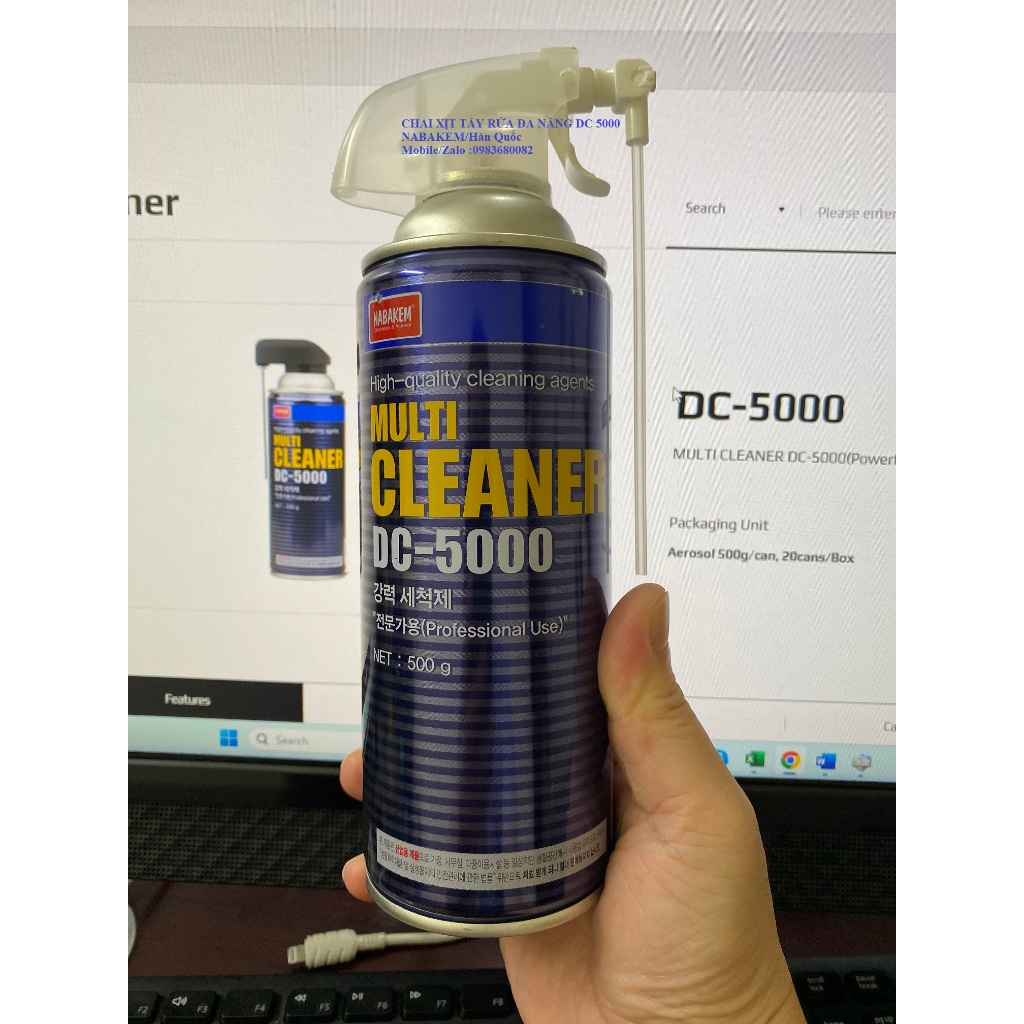 CHAI XỊT TẨY RỬA ĐA NĂNG DC 5000 NABAKEM | Shopee Việt Nam