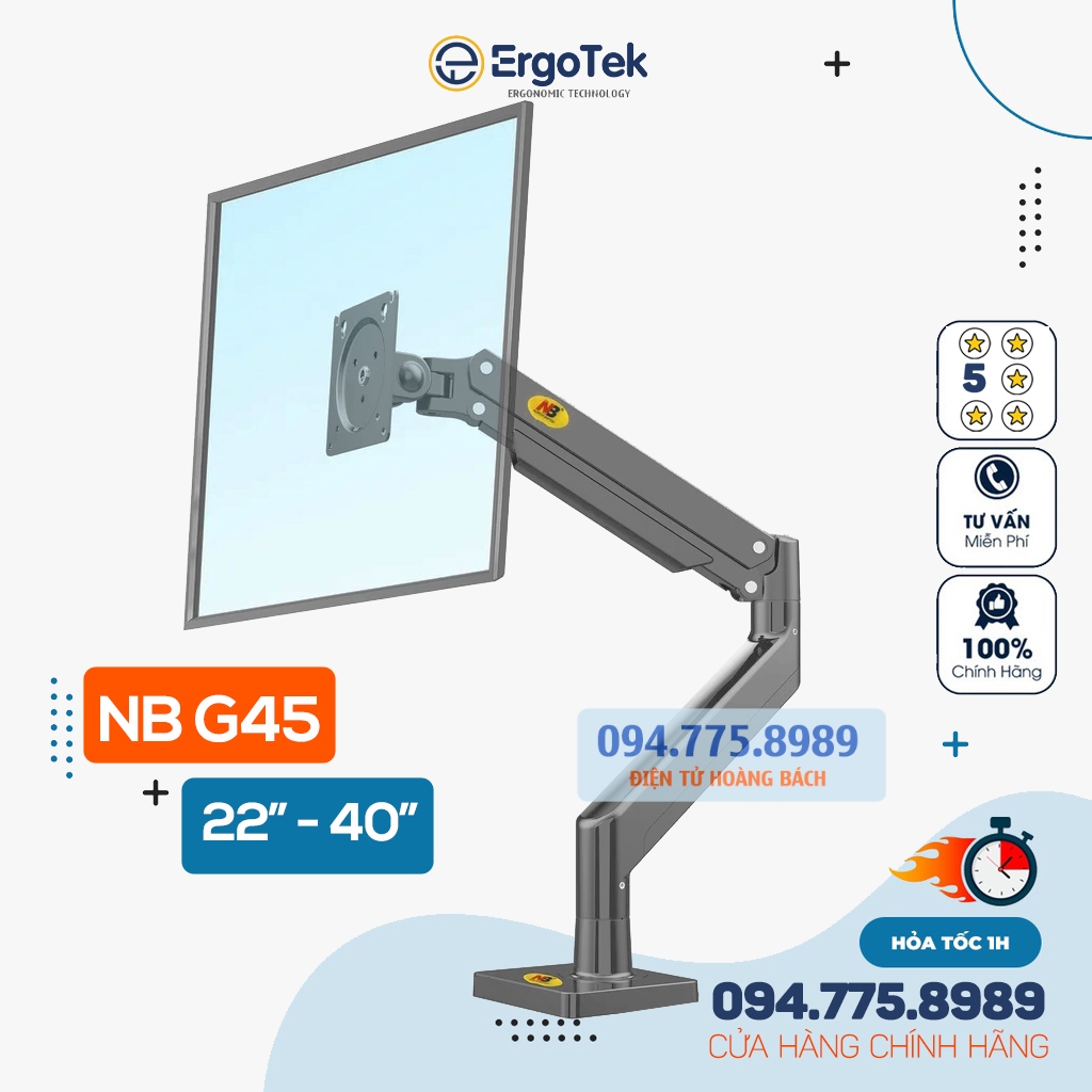 Giá Treo Màn Hình NB G45 22 - 40 Inch / NB H100 17 - 30 Inch / Tay Arm ...