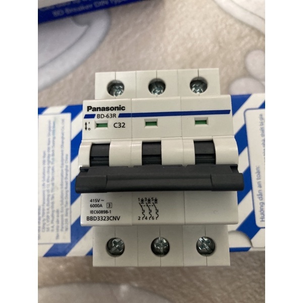 Panasonic Cầu dao MCB CB 3P 3 Pha 3 Tép 32A 40A 50A 63A Panasonic ...