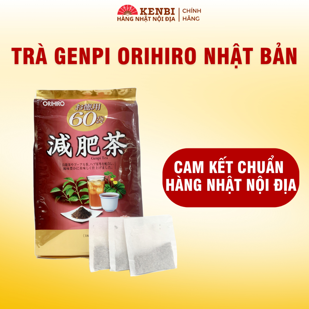 Trà Genpi Tea Orihiro Nội Địa Nhật Bản 60 gói- Kenbi Shop Japan | Shopee Việt Nam