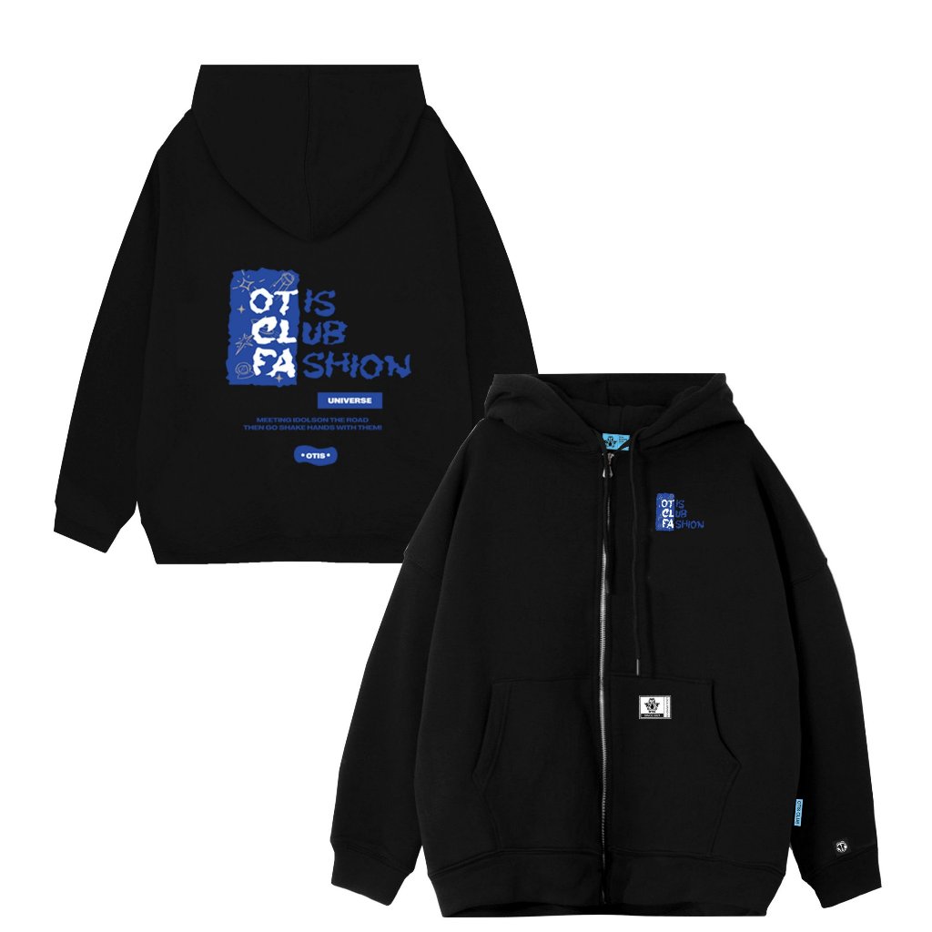 Áo khoác hoodie zip unisex local brand Otis Club - Hoodie zip kéo ...