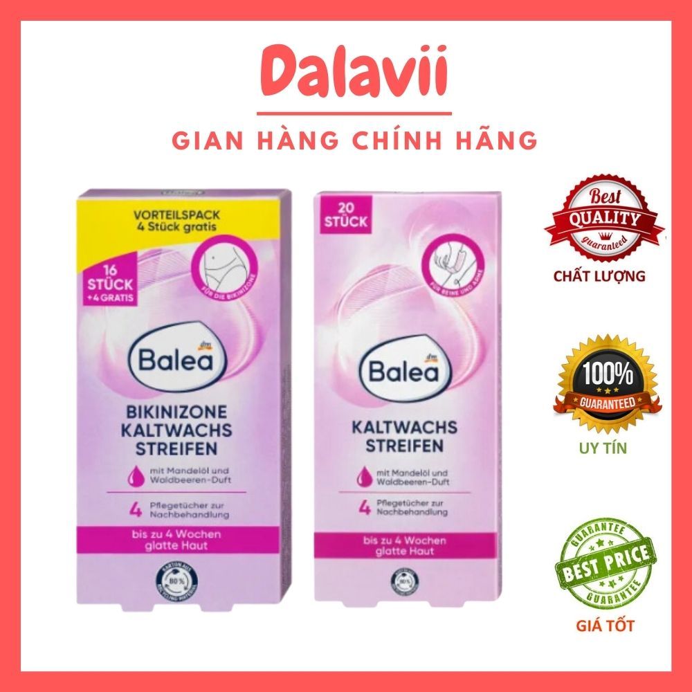 [HỎA TỐC ] Miếng dán wax tẩy lông mặt, ria mép, lông mày, bikini Balea ...