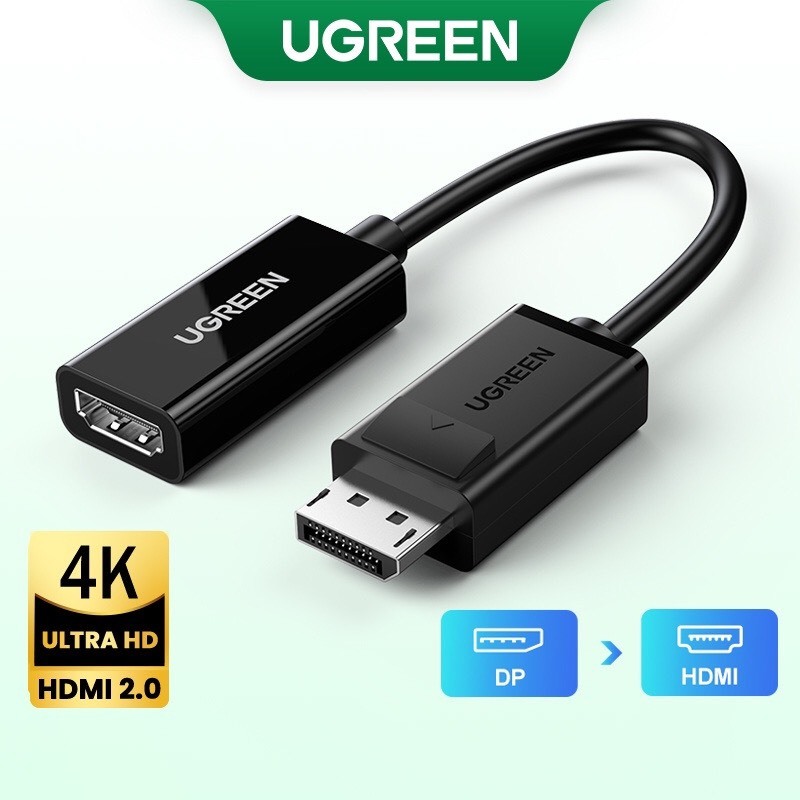 Cáp chuyển đổi Displayport (DP) sang cổng HDMI âm Ugreen 40362, 40363, 70694 CHÍNH HÃNG BH 18 ...