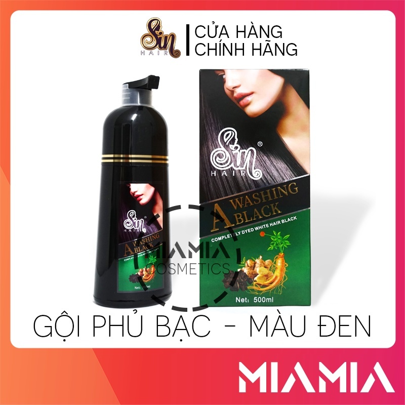 Dầu Gội Phủ Bạc Sin Hair chính hãng - Dầu gội nhuộm tóc bạc nhân sâm số ...