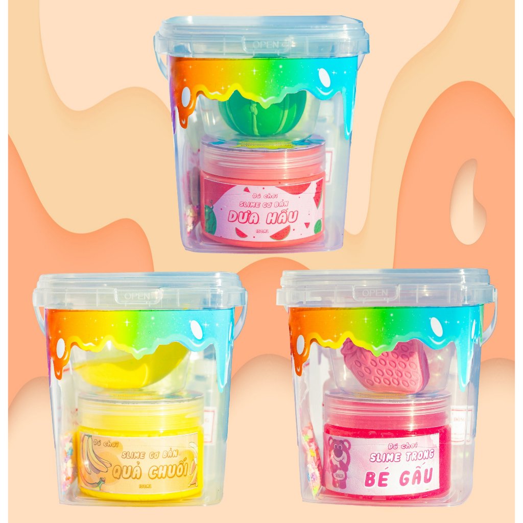 LAVIS SLIME - Bộ Đồ Chơi Slime 150ml - Tặng kèm Đất Sét Tạo Hình, Charm ...