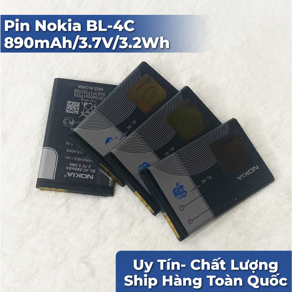 Pin Nokia BL-4C (890mAh, 3.7V, 3.2Wh) | Shopee Việt Nam