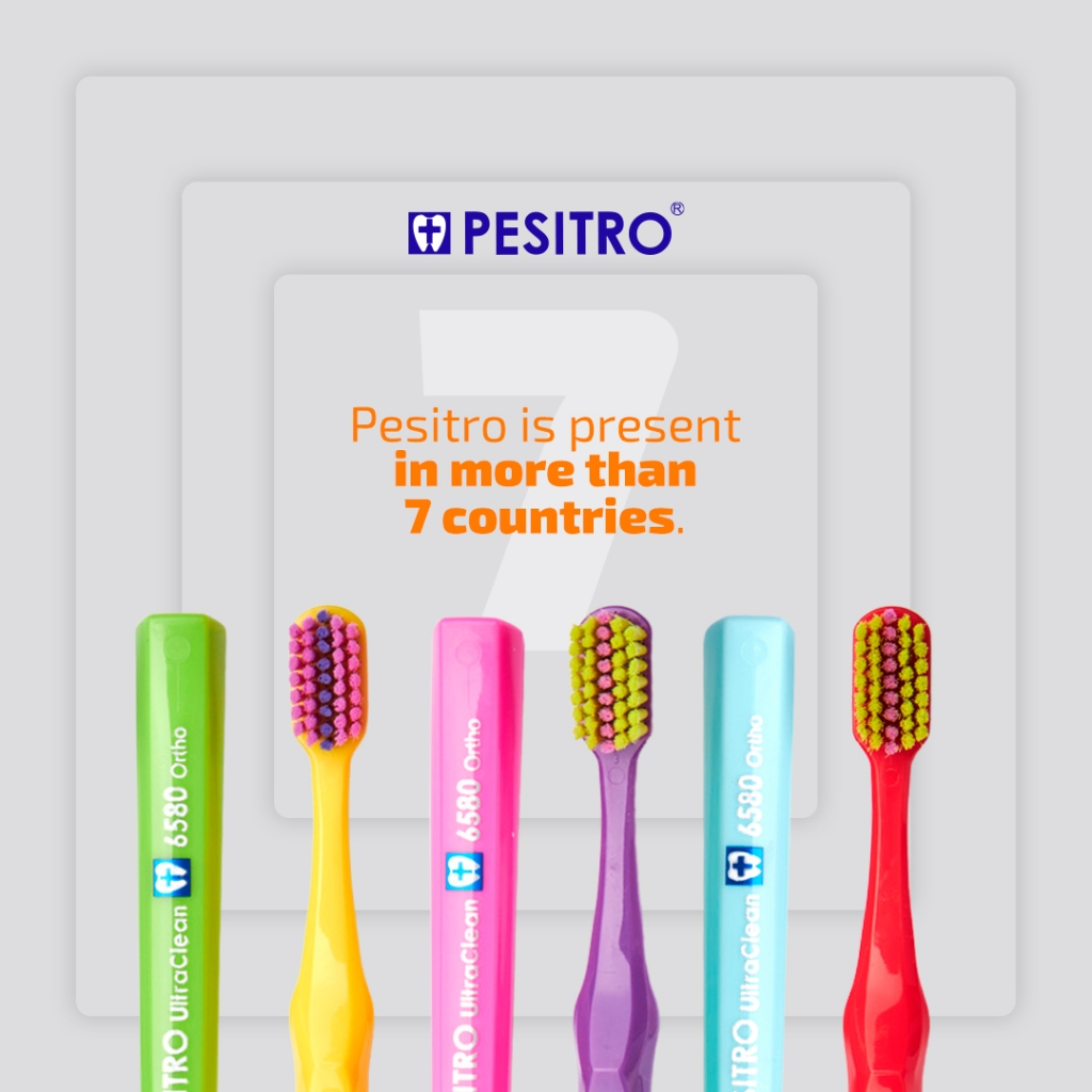 Bàn chải răng niềng siêu mềm có rãnh giữa cho răng niềng Pesitro 6580 ...