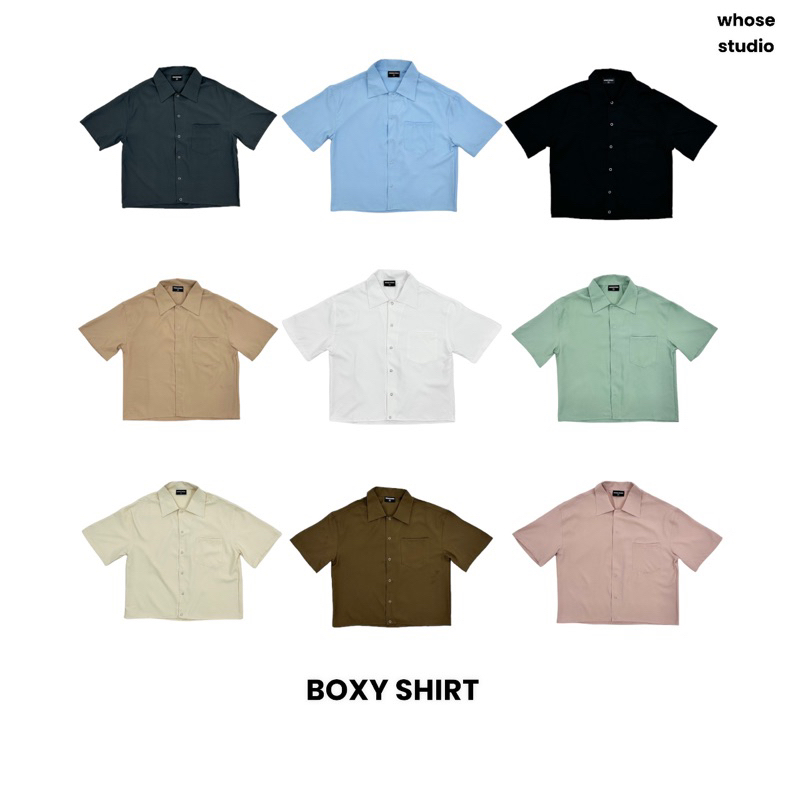 BOXY SHIRT 9 COLORS - Sơ mi form boxy | Shopee Việt Nam