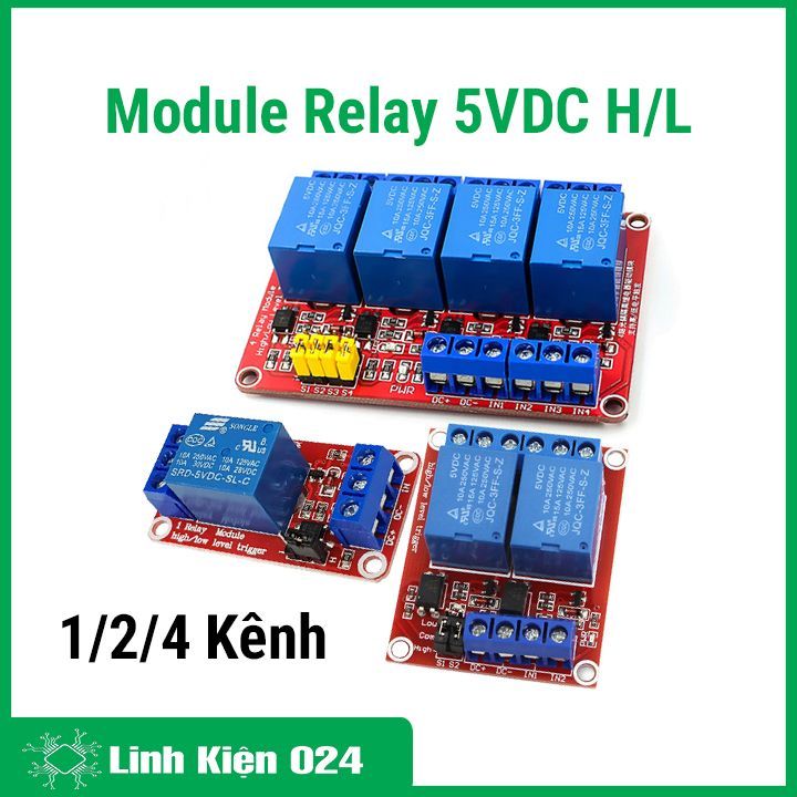 Module Relay 5VDC 1/2/4 kênh High / Low | Shopee Việt Nam