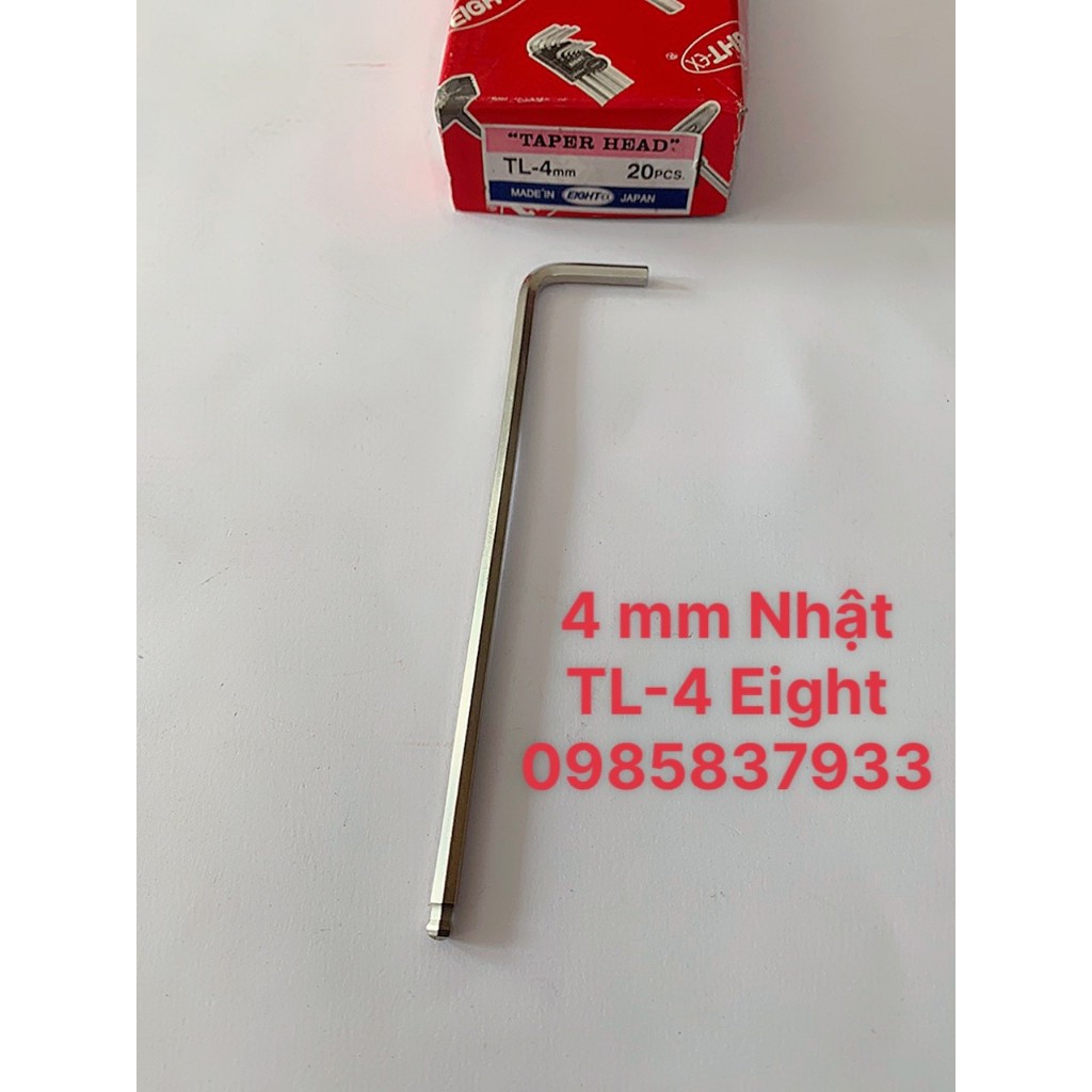 Chìa vặn lục giác chữ L 4mm đầu bi TL-4 Eight Nhật tại Máy NTT tháo lắp ốc chìm dễ dàng hiệu quả ...