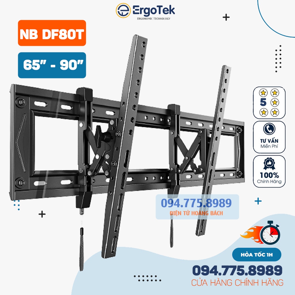 Giá Treo Tivi Gật Gù NB DF80T 65 - 90 Inch - Khung Treo Tivi Điều Chỉnh Góc Nghiêng [ Cao Cấp ...