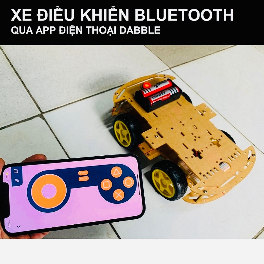Xe điều khiển Arduino ESP32 Bluetooth qua App điện thoại thông minh ...