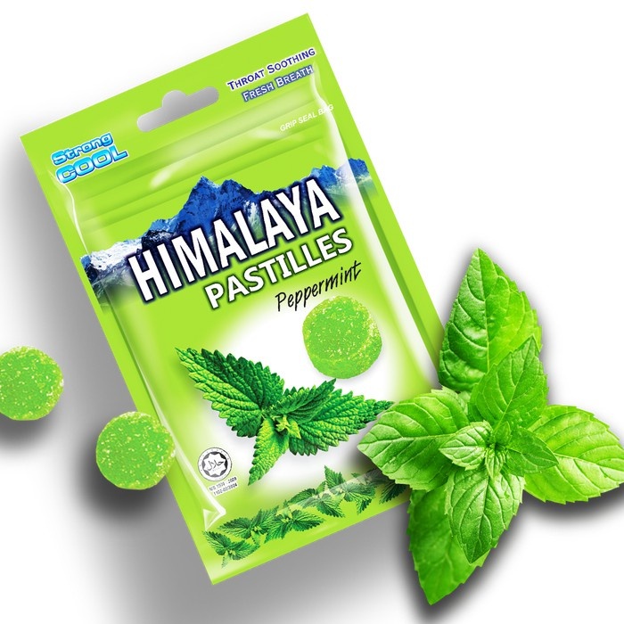 BIG FOOT Himalaya Pastilles Peppermint 25gm [1box=12packs] | Shopee ...