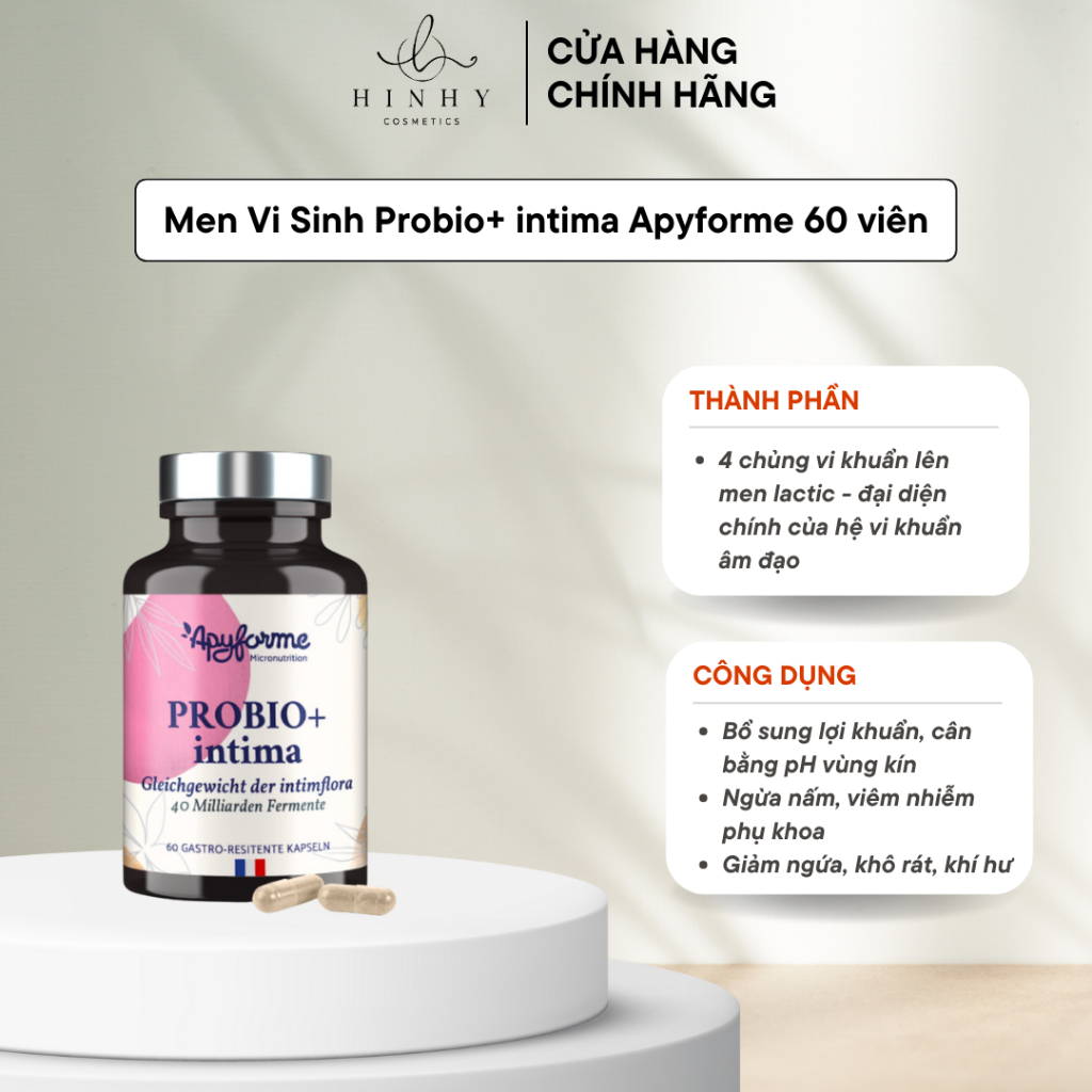 Men Vi Sinh Probio+ intima Apyforme 60 viên | Shopee Việt Nam