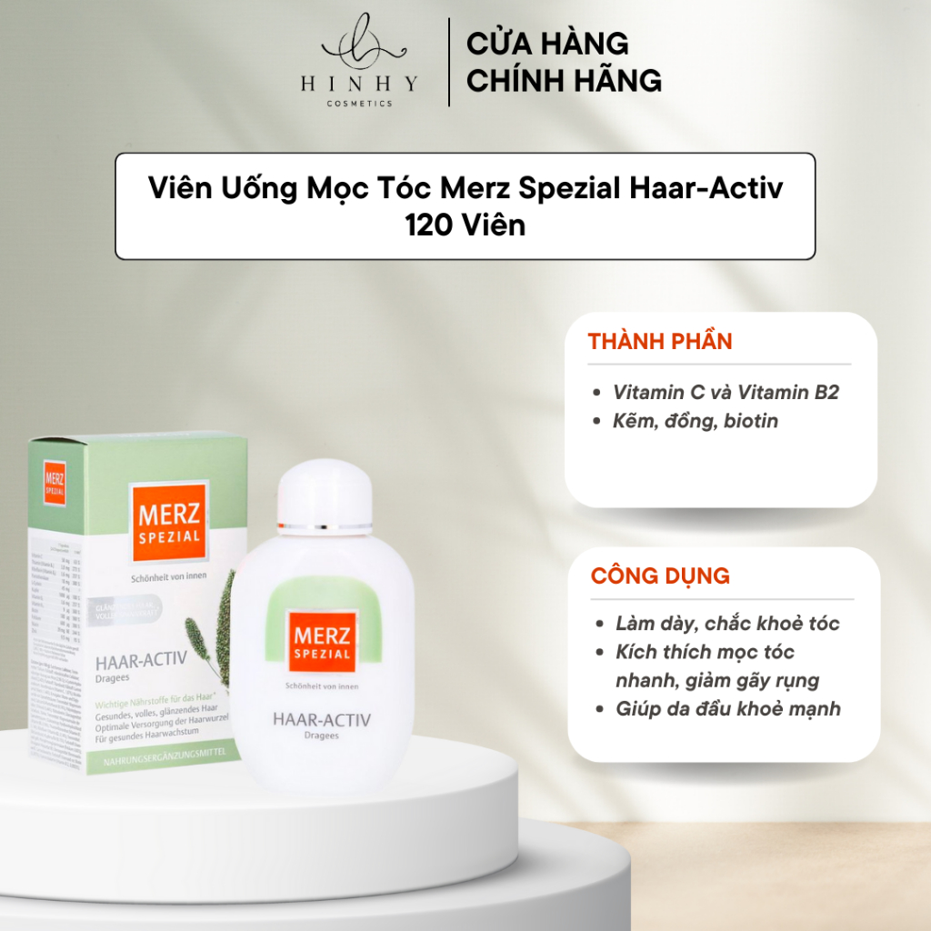 Viên Uống Mọc Tóc Merz Spezial Haar-Activ 120 Viên | Shopee Việt Nam