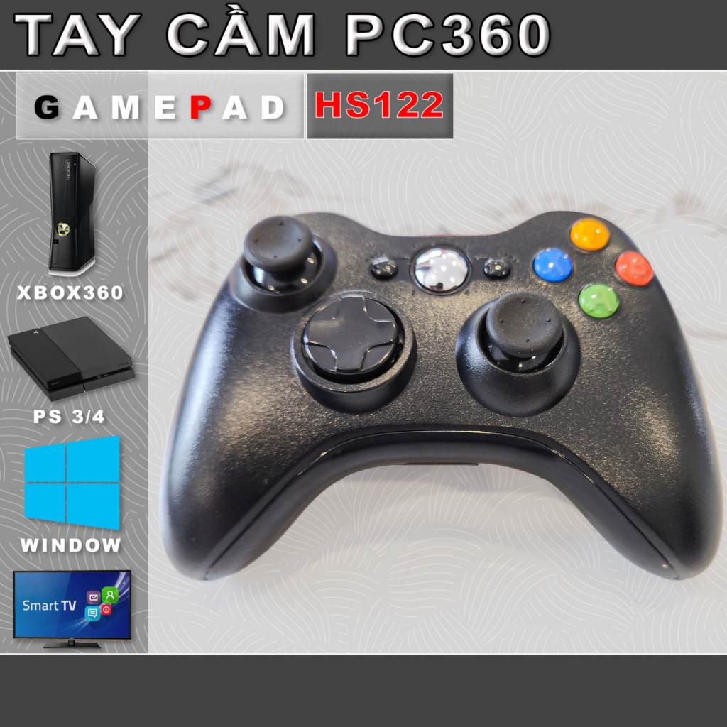 Tay Cầm Chơi Game HS122, XBOX360, PC, PS3, Có Rung, USB | Shopee Việt Nam