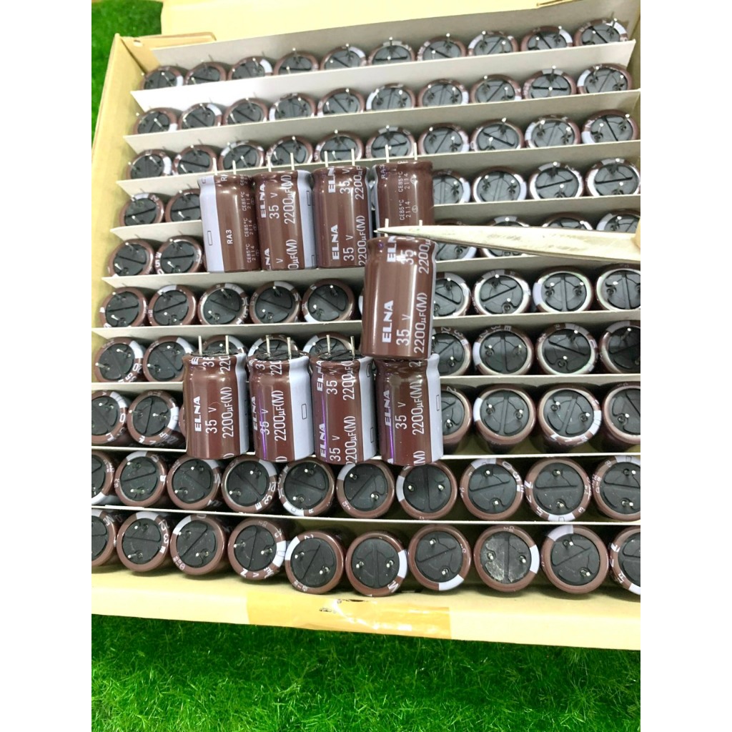 TỤ ELNA RA3 35V 2200UF , 35V2200UF , 2200UF35V , 2200UF 35V ( 16x26x8mm ...
