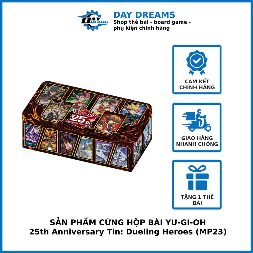 Sản phẩm Yugioh: (TCG) 25th Anniversary Tin: Dueling Heroes (MP23 BOX) | Shopee Việt Nam