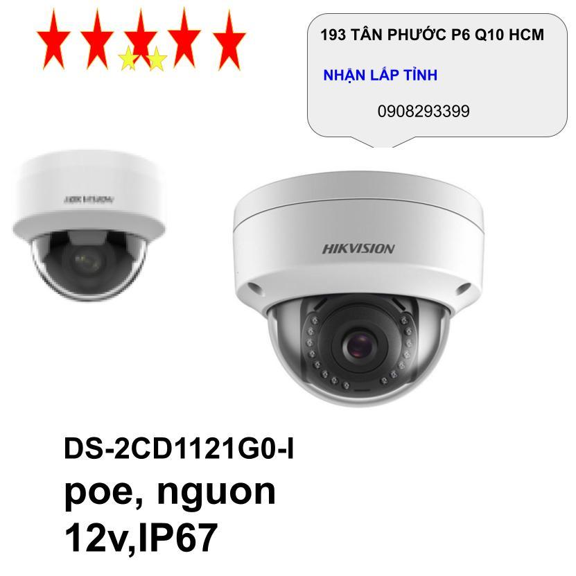 Camera IP Dome hồng ngoại 2.0 Megapixel HIKVISION DS-2CD1121G0-I | Shopee Việt Nam
