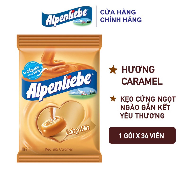 ( date 8/25) Kẹo cứng Caramel Alpenliebe ( gói nhỏ) | Shopee Việt Nam