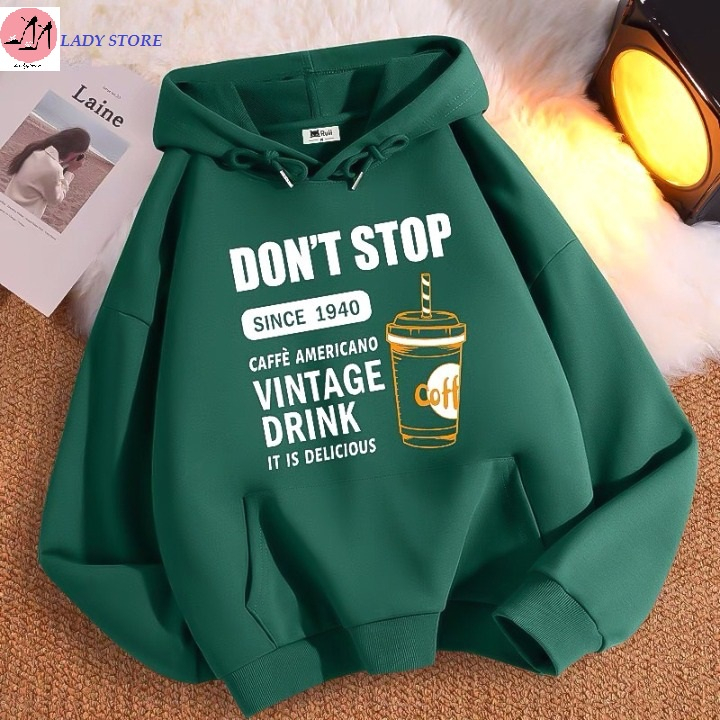 Áo Hoodie Nam Nữ DON'T STOP Form Rộng, Áo Unisex Chất Liệu Nỉ Cao Cấp ...