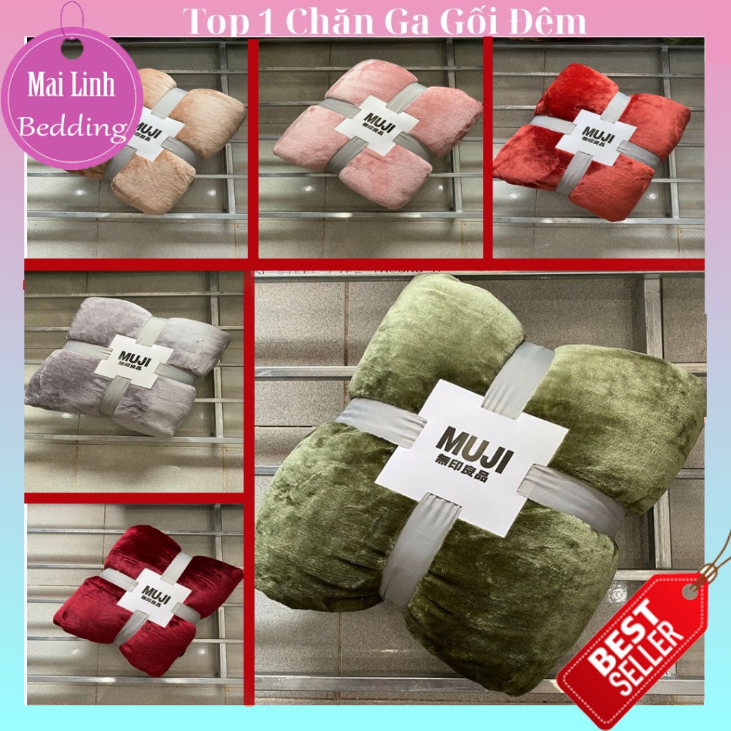 Chăn ga Gối Lông Thỏ Chăn Mền muji cao cấp nhập khẩu Đài Loan kt 2mx2m3,trọng lượng 2kg | Shopee ...