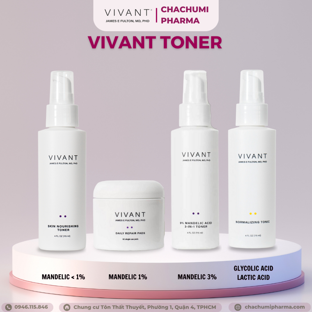 Toner Vivant Mandelic Acid 118.3ml | Shopee Việt Nam