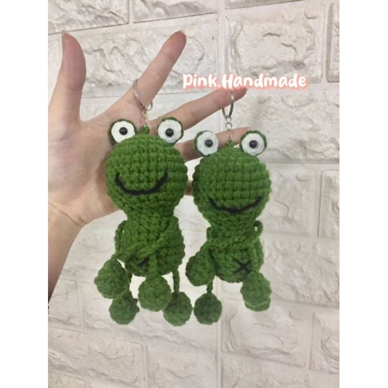 Móc khóa ếch rút tay chân bằng len ( ảnh chụp thật) | Shopee Việt Nam