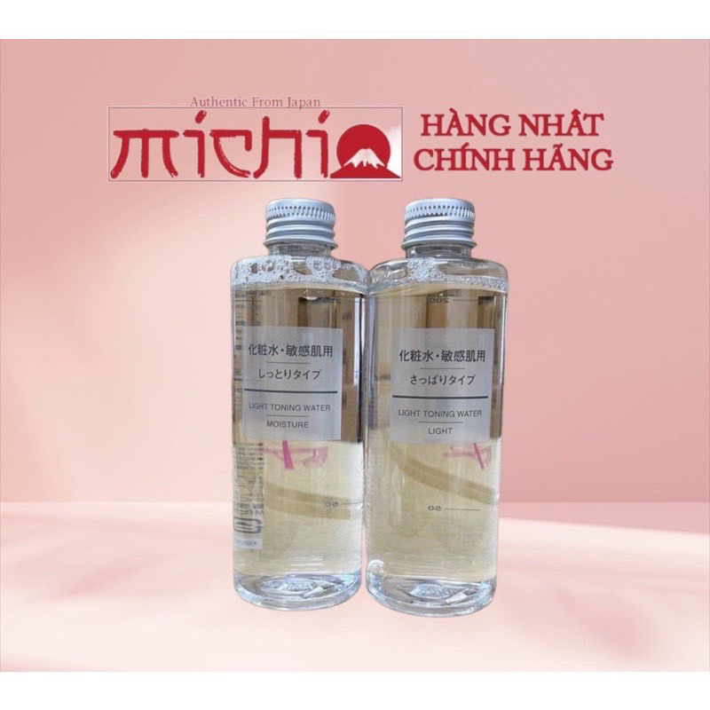 Nước Hoa Hồng Toner Muji Light/moisture Toning Water Nhật Bản 200ml | Shopee Việt Nam