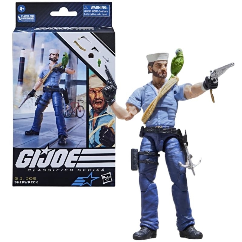 Mô hình nhân vật G. I. Joe Shipwreck with Polly Classified Series Chính ...