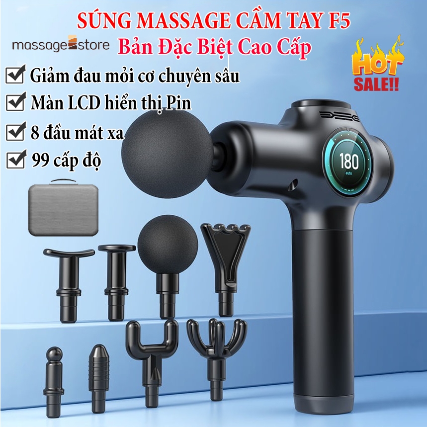 [SIÊU PHẨM] Máy Massage Cầm Tay Cao Cấp 8 đầu và 99 cấp độ matxa - Súng ...