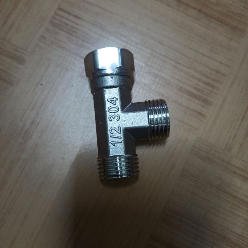 Tê ren trong inox 21(1/2), tê 21( 2 đầu ren trong 1 đầu ren ngoài ...
