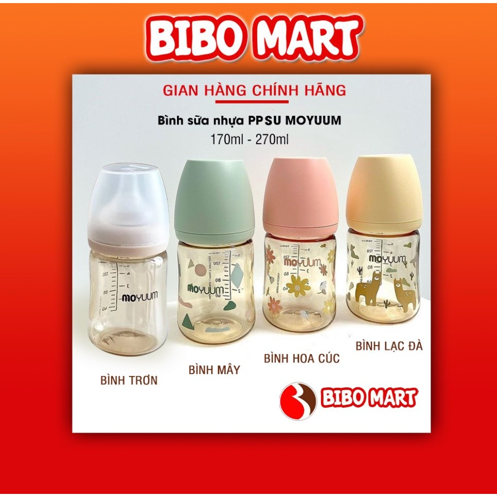 Bình sữa Moyum Nhựa PPSU CAO CẤP 170ml/270ml Hàn quốc - ĐẢM BẢO CHÍNH HÃNG | Shopee Việt Nam