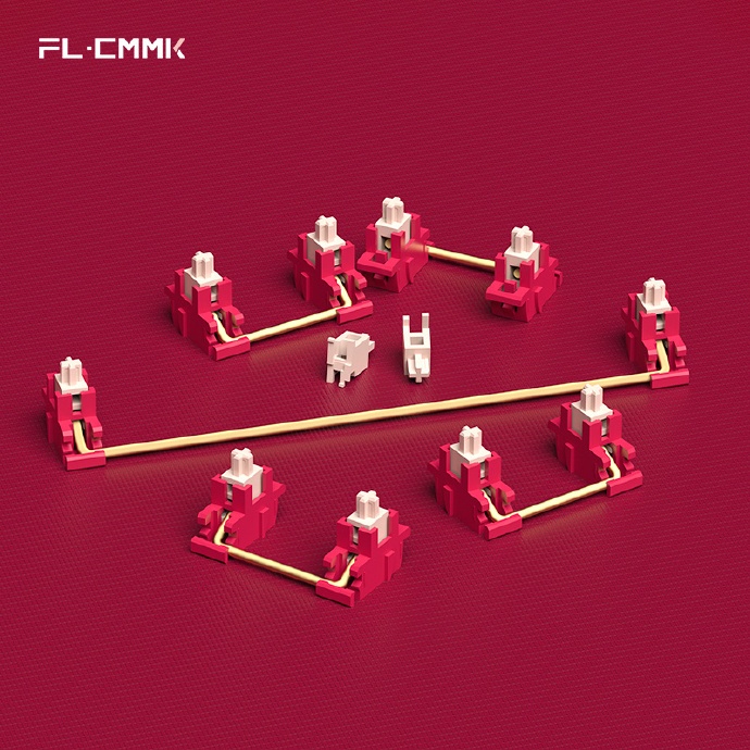 Bộ Stabilizer Plate Mount, PCB mount, Stab FL-Esports Dành Cho Bàn Phím ...