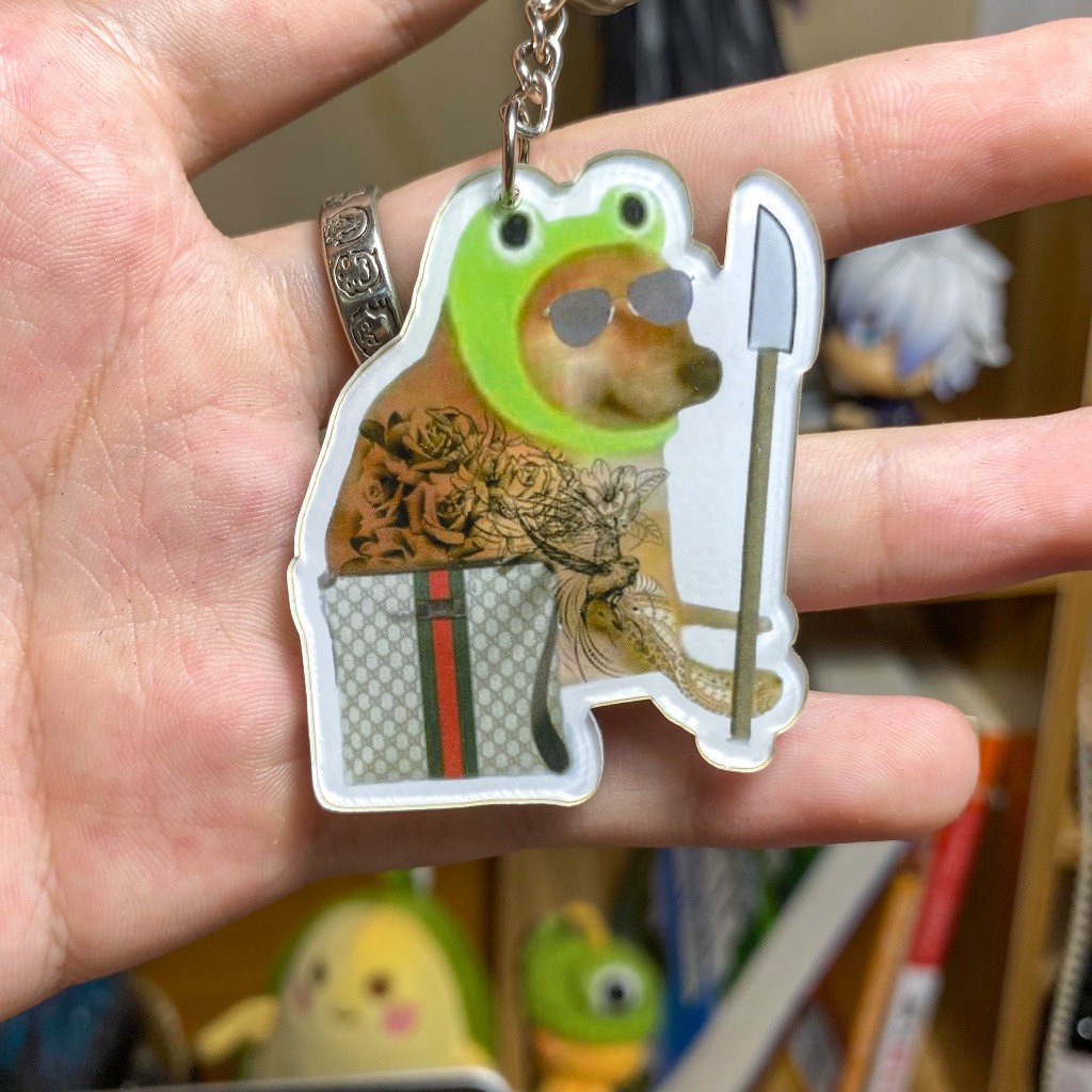 Móc khóa cheems meme shiba inu phong cách hài hước nhiều nhân vật treo ...