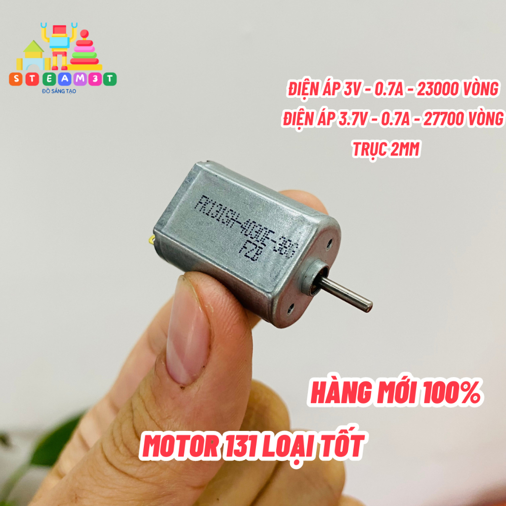 Động cơ motor 131 3V 3.7V Tốc độ cao 27700 vòng mô men xoắn cao - LK0616 | Shopee Việt Nam